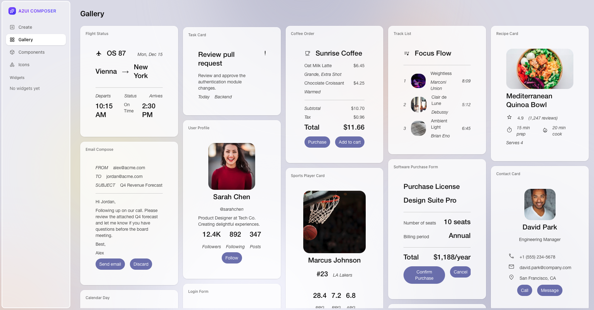 A2UI - AI Agent Secure UI Protocol